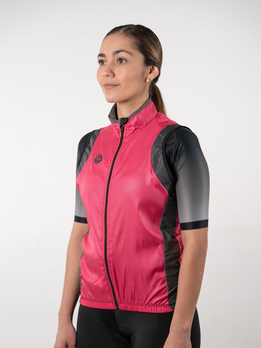 Chaleco Ciclismo Pink Neon - Mujer | GEOVANNY – Geovanny Apparel México